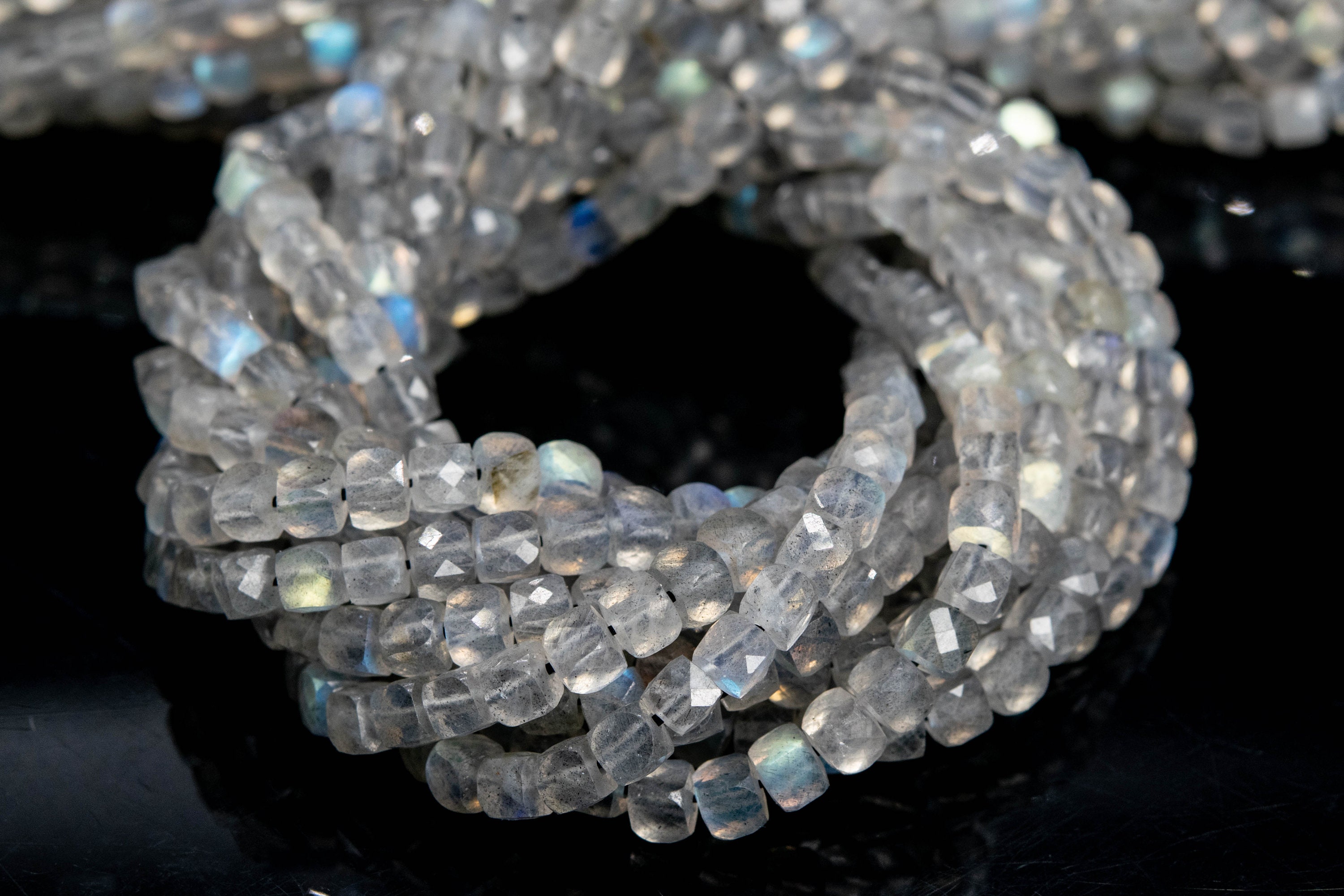 Genuine Natural Transparent Labradorite Gemstone Beads 3-4MM - Etsy