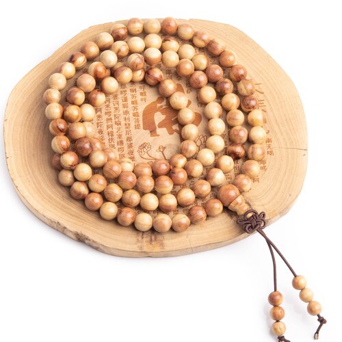 8MM Fragrant Cedar Wood Mala Beads 108 Pcs Natural Round Beads - Etsy