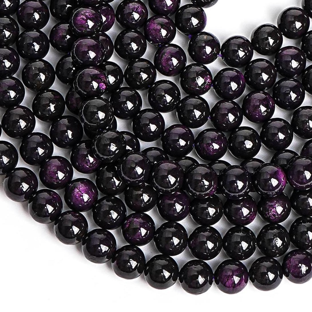 AAA Quality Genuine Natural Purpurite Gemstone Beads 8MM 10MM Dark ...