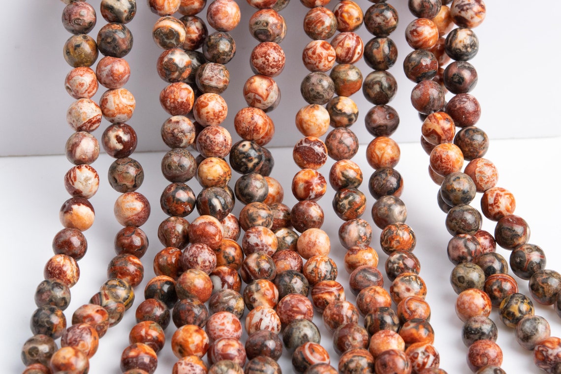 Genuine Natural Leopard Skin Jasper Gemstone Beads 6MM - Etsy