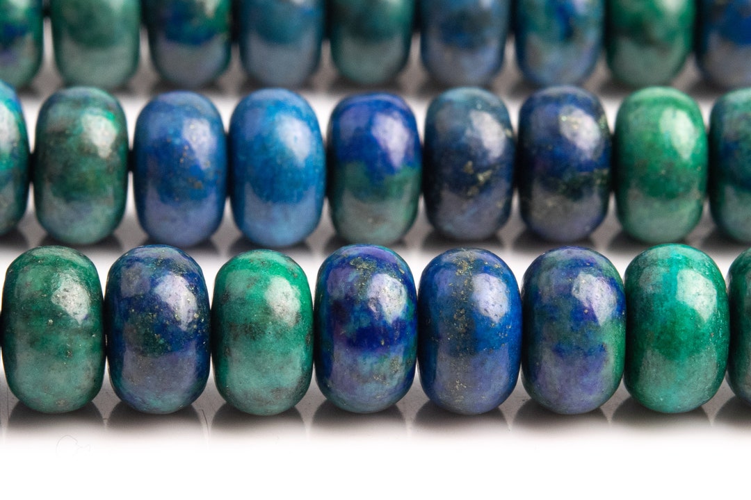 Azurite Gemstone Beads 8x5mm Rondelle AAA Quality Loose Beads (103168 ...
