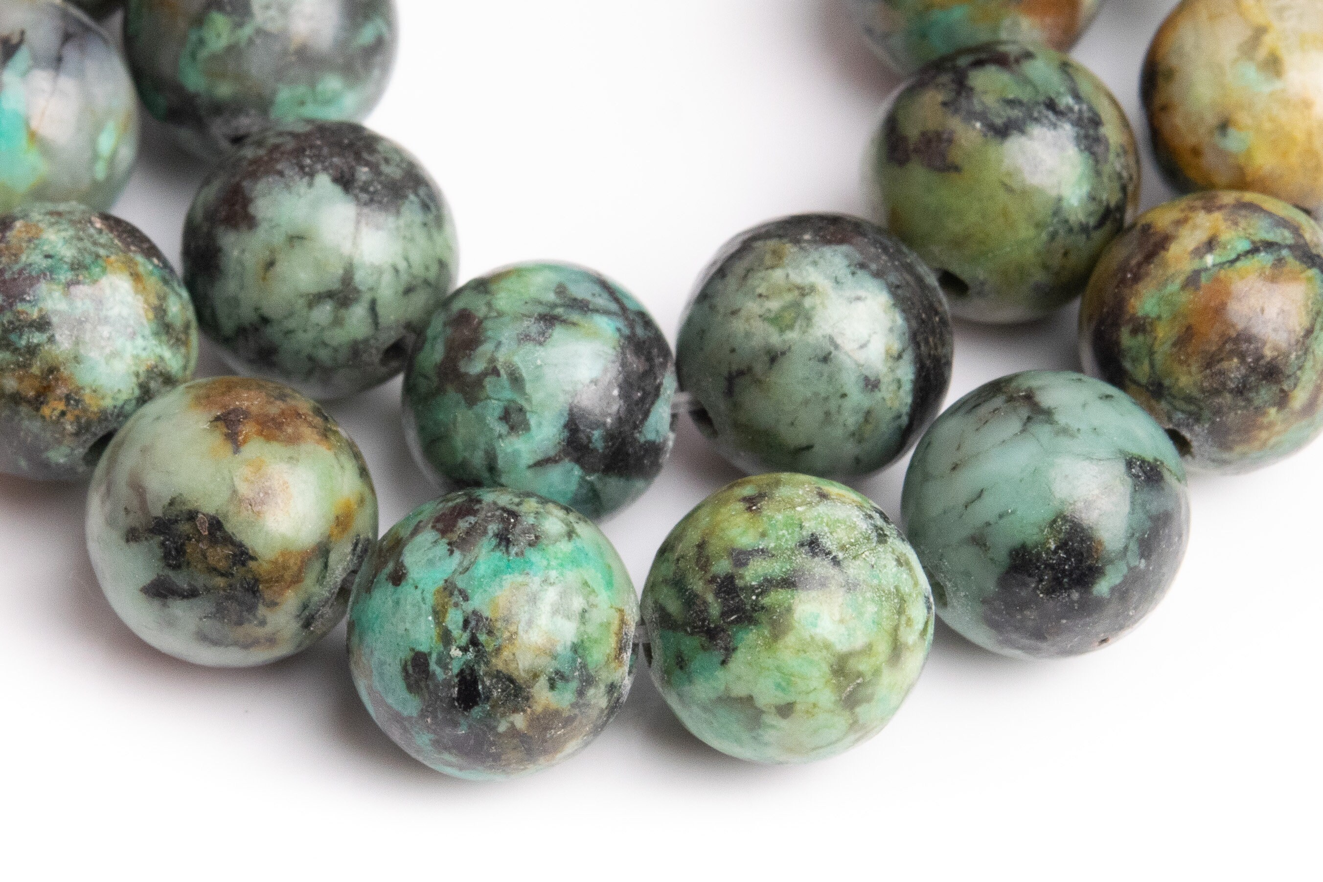 Genuine Natural African Turquoise Gemstone Beads 8MM Round AAA - Etsy