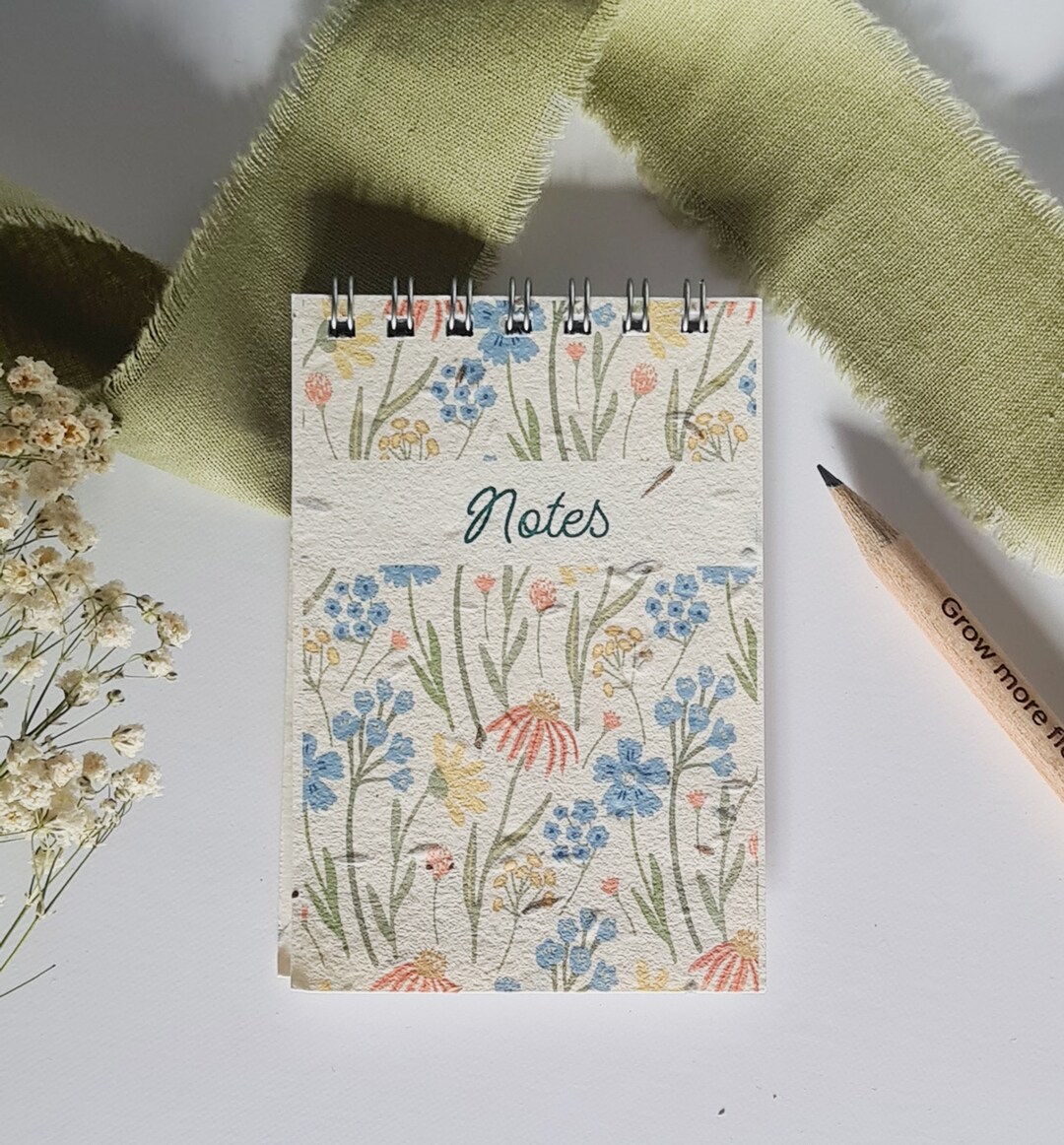 Seeded, Plantable Mini Sized Notebooks,10cm X 6.5cm Recycled Materials ...