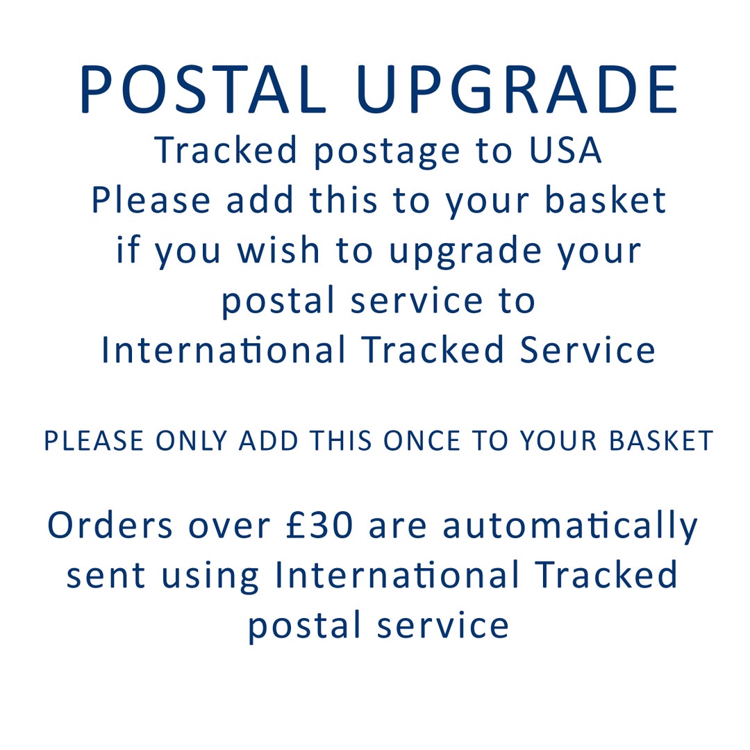 Postage Upgrade to International Tracked Service to USA - Etsy UK