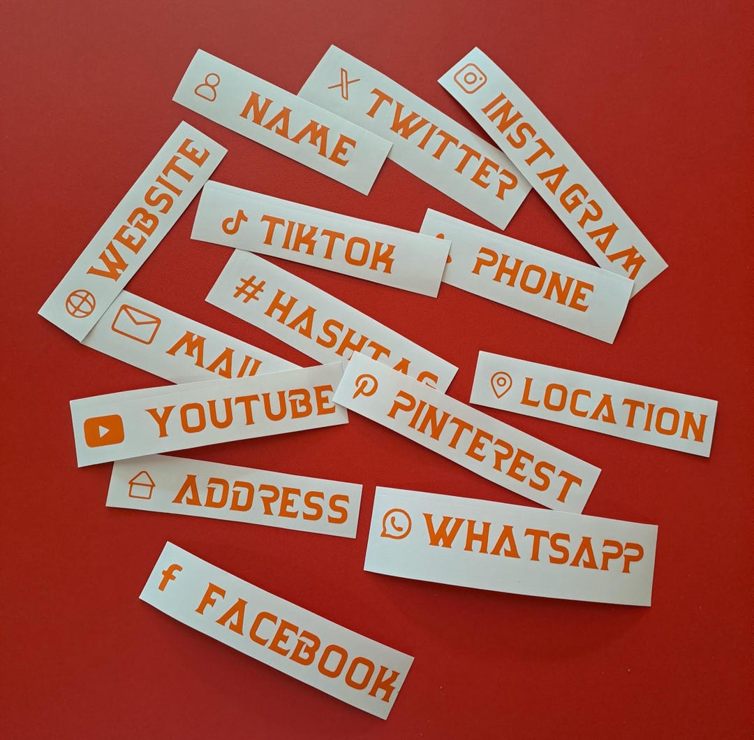 Personalized Username Decal – Custom Social Media & Car Stickers for ...