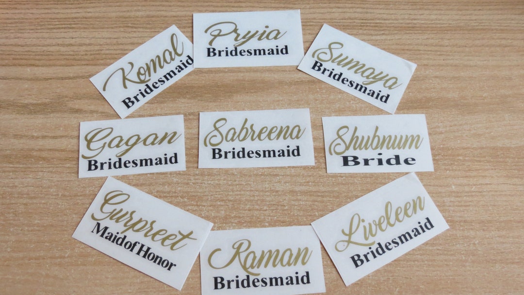 Custom Name With Title Decal for Glass - Etsy
