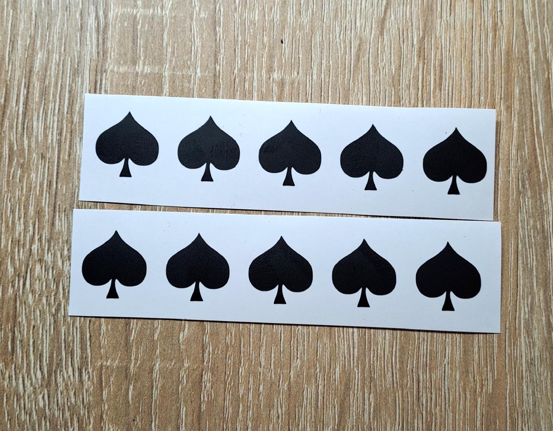 Playing Card Suit Decals: Vinyl Poker Stickers - Etsy