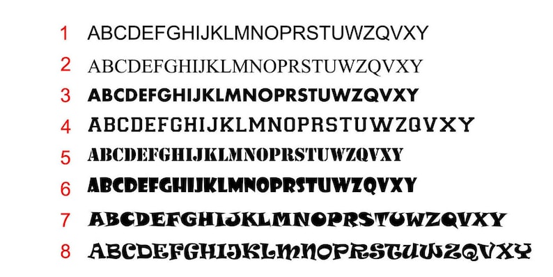 Block Letter Vinyl Alphabet, Capital Letters - Etsy