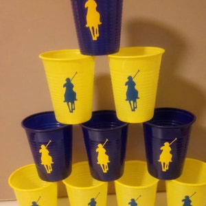 Set of 12 Polo Player Vinyl Decal, Polo Horse Decal Stickers, Party ...