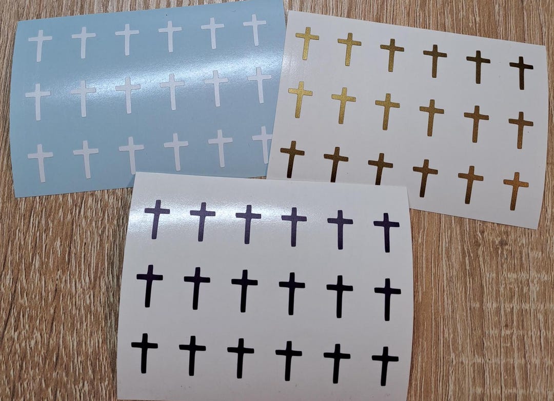 Cross Vinyl Stickers: Baptism & Event Decorations - Etsy