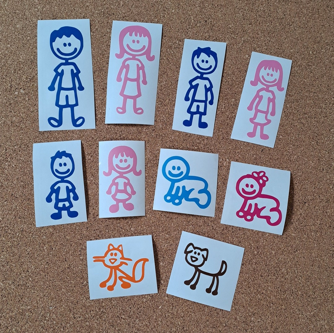 Vinyl Decals Figure My Family . - Etsy