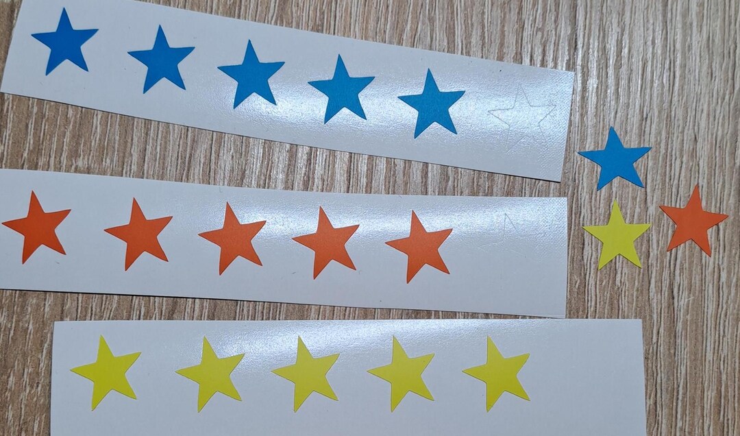 Mini Star Vinyl Decals: 0.5 Inch, Custom Colors - 100 Pcs - Etsy