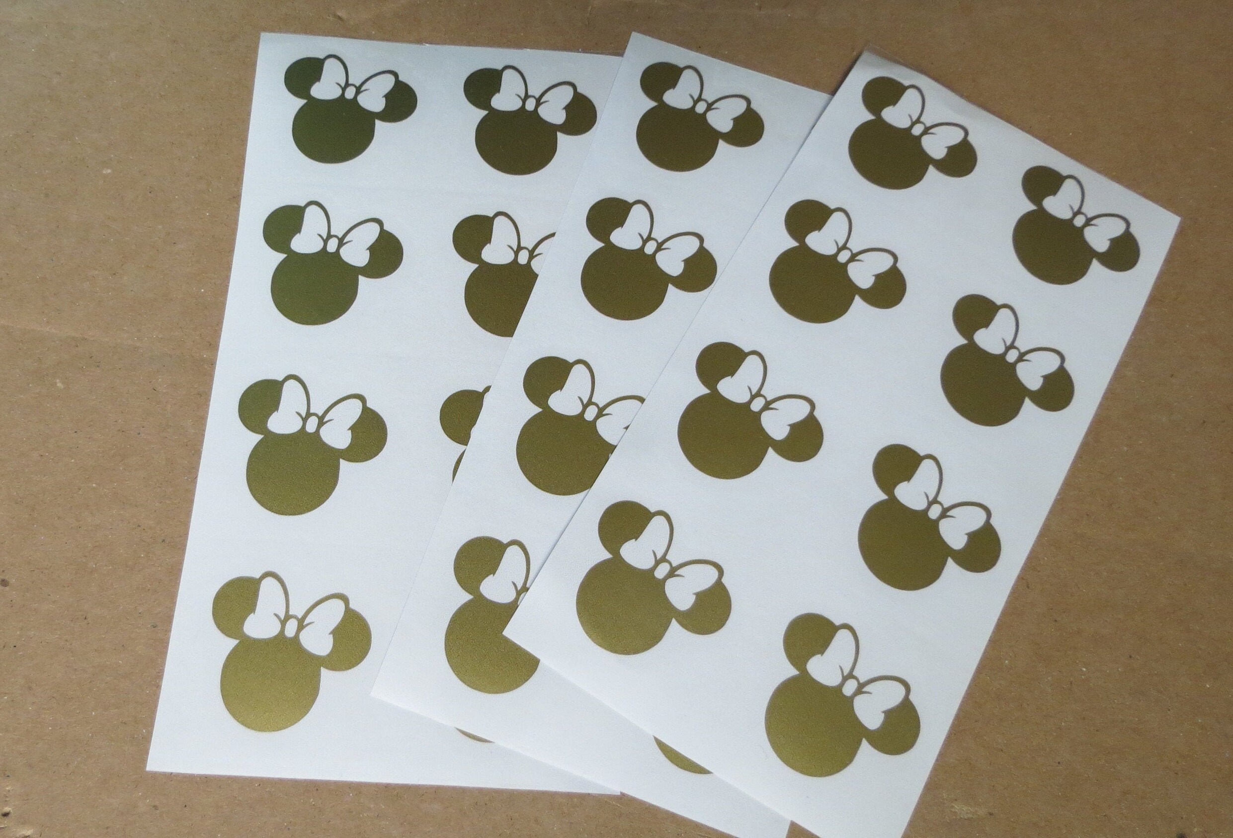 Set of 16 Minnie Mouse Vinyl Decals Decals for Cup Balloon - Etsy