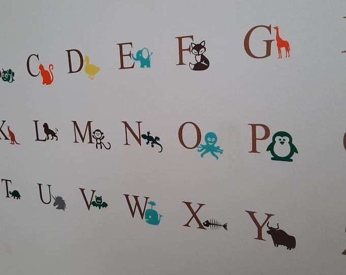 Corsiva Font Alphabet Vinyl Decals , Full Alphabet Capital Letters ...