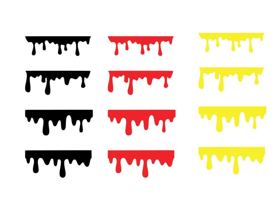 Color Drip Vinyl Stickers/ Slime Drip Decals / Paint Splatter Design ...