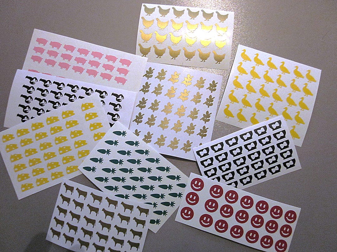Wedding Menu Icon Stickers - Food Symbols for Restaurants and Event ...