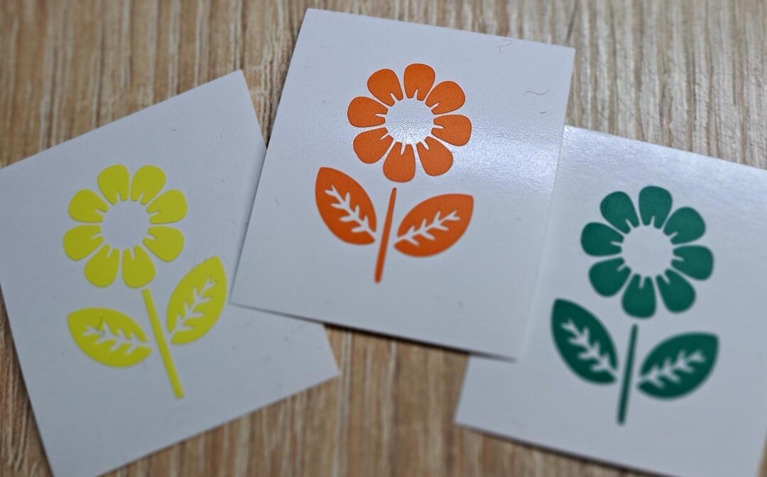 Flower Stem Vinyl Decals Vinyl Flower Stickers 12-piece Set , Flower ...