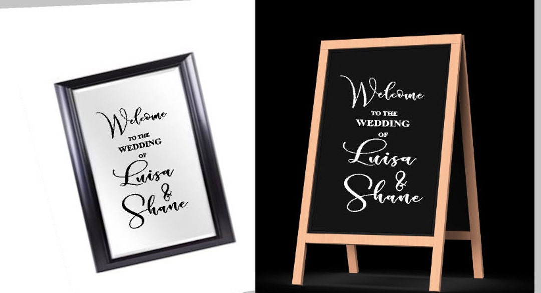 Wedding Welcome Vinyl Decal , Welcome Sign for Wedding - Etsy