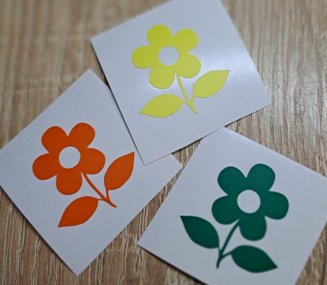 Flower Stem Vinyl Decals / Vinyl Flower Stickers - Etsy