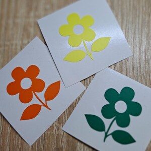 Flower Stem Vinyl Decals / Vinyl Flower Stickers / Flower Decals - Etsy