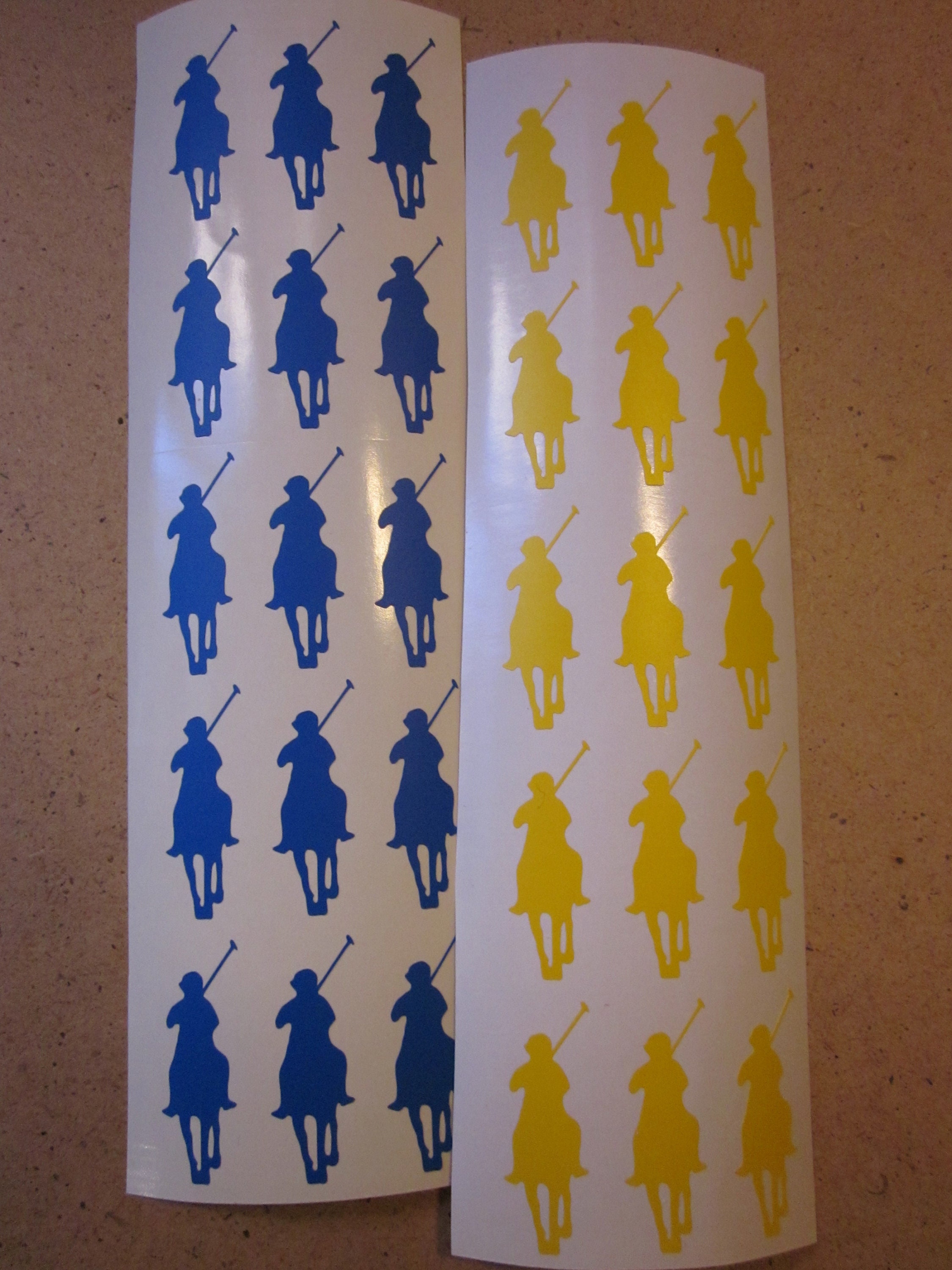 Set of 12 Polo Player Vinyl Decal Polo Horse Decal Stickers - Etsy