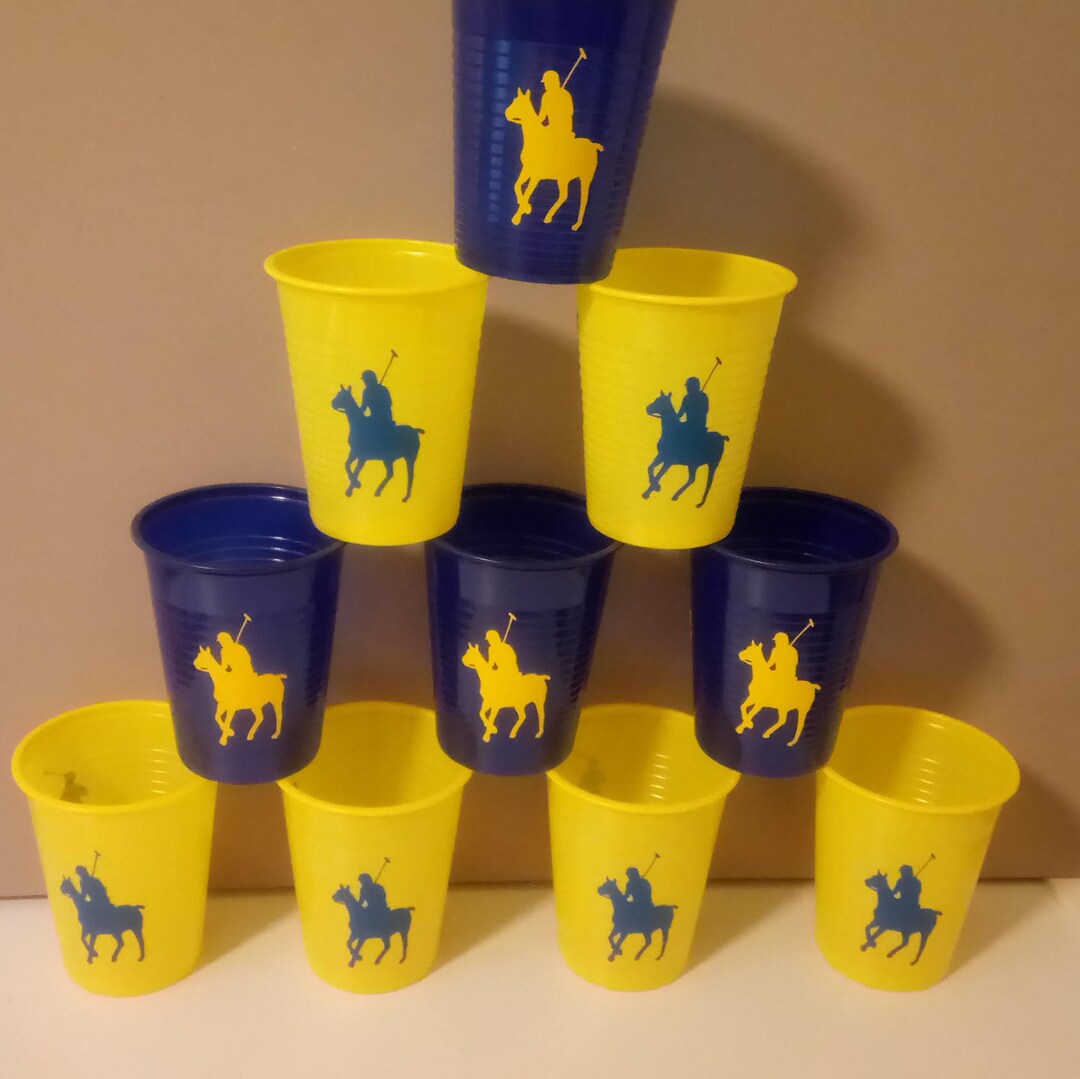 Polo Player Vinyl Decal Stickers: Set of 8 Party Decorations - Etsy
