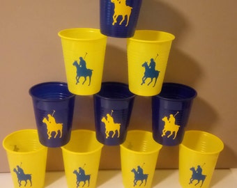 Set of 12 Polo Player Vinyl Decal, Polo Horse Decal Stickers, Party ...