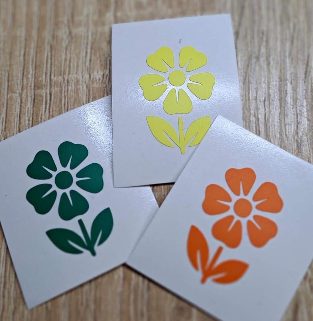 Flower Stem Vinyl Decals / Flower Stickers /flower Decals, - Etsy