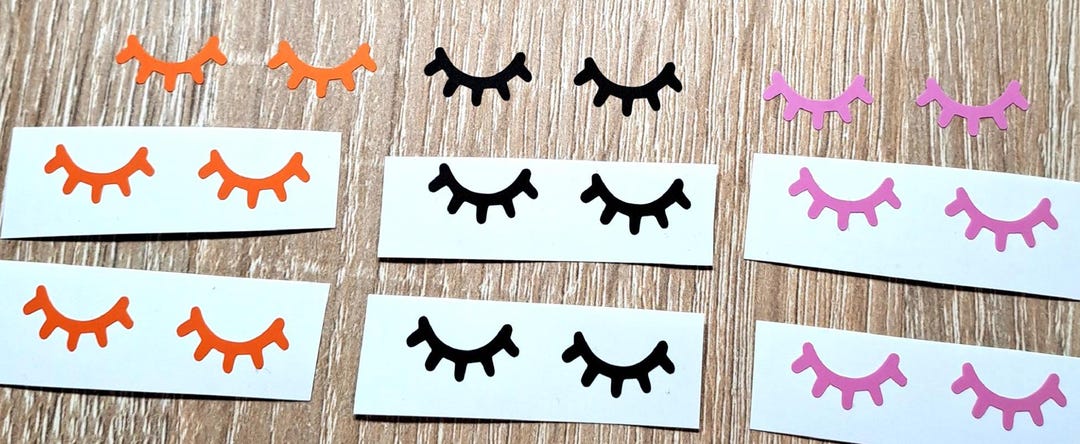 Set of 12 Sleepy Eyelash Vinyl Stickers / Sleepy Eyes Decals /unicorn ...