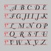 Corsiva Font Alphabet - Vinyl Decals , Full Alphabet - Capital Letters ...