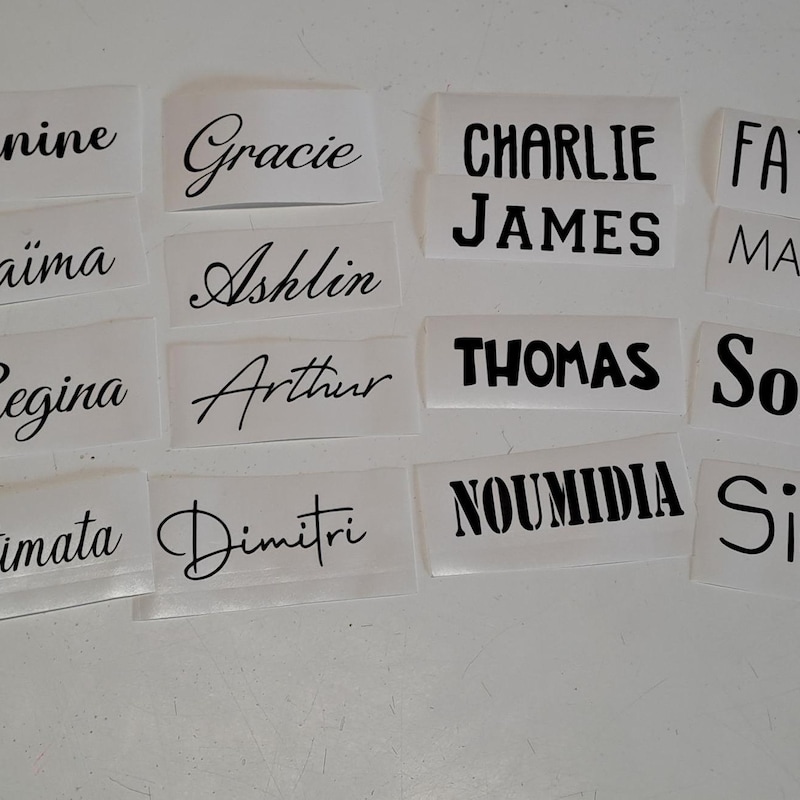Custom Name Decal - Etsy