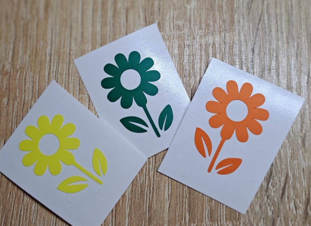 Flower Stem Vinyl Decals Vinyl Flower Stickers - 12-piece Set , Flower ...