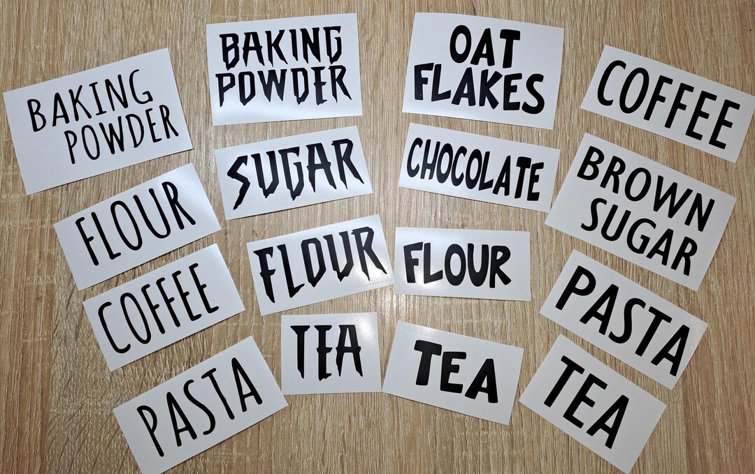 Customized Pantry Labels | Kitchen Container Labels | Kitchen ...