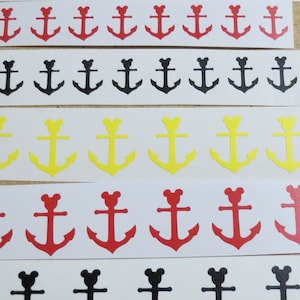 Set of 12 Disney Anchors / Vinyl Decals - Etsy