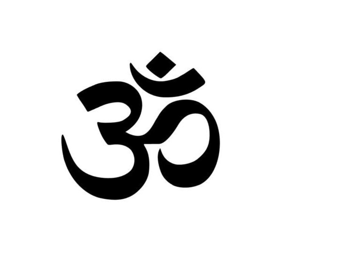 Om Symbol Vinyl Decal: Yoga Car Sticker, Spiritual Design - Etsy