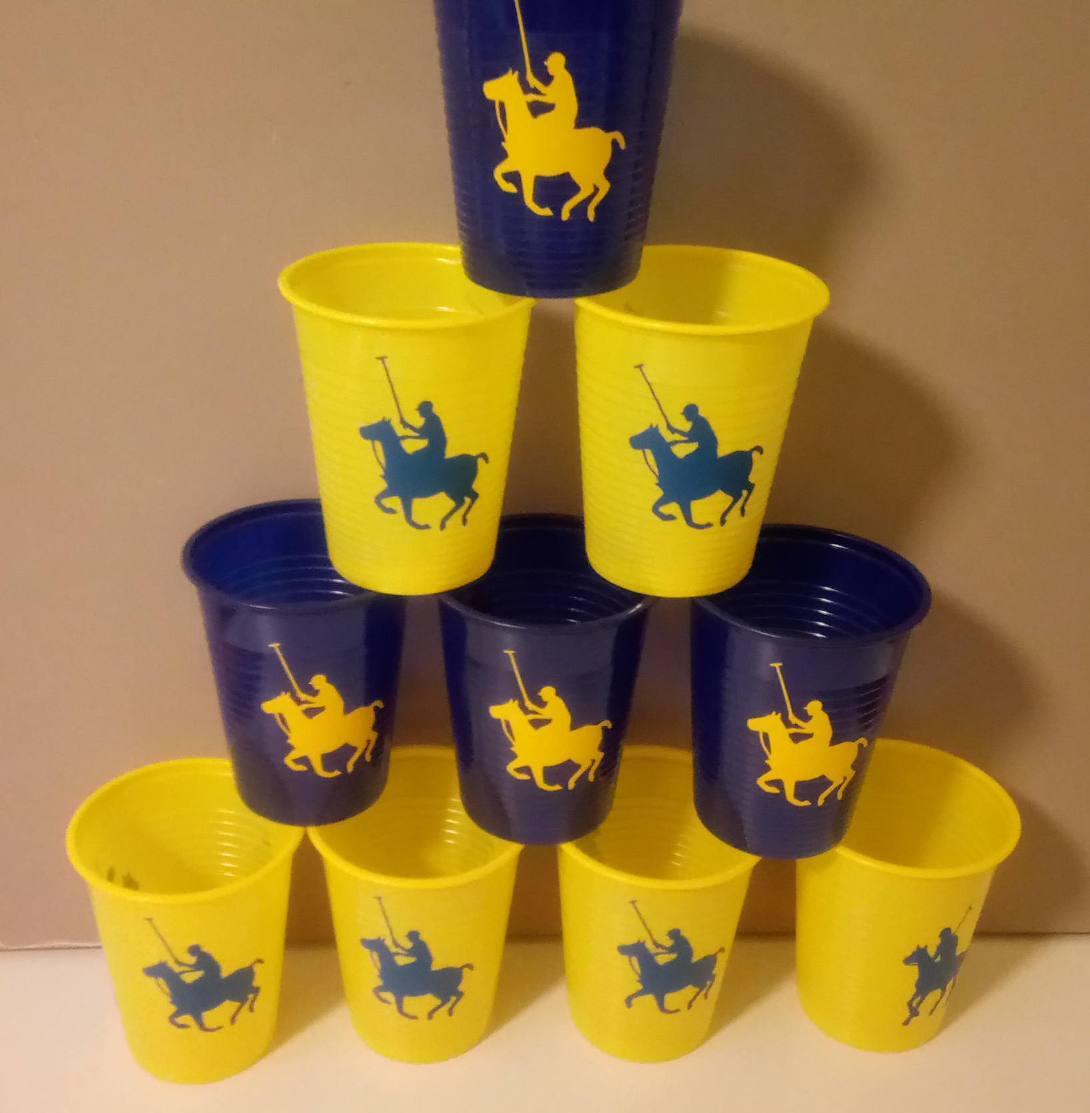 Set of 12 Polo Player Vinyl Decal Polo Horse Decal Stickers | Etsy