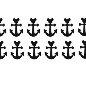 Set of 6 Size 4 10 Disney Anchors / Vinyl - Etsy