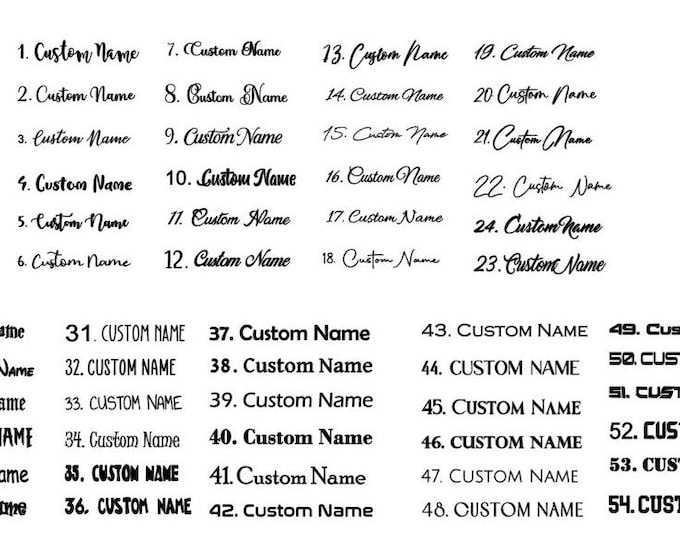 Corsiva Font Alphabet - Vinyl Decals , Full Alphabet - Capital Letters ...
