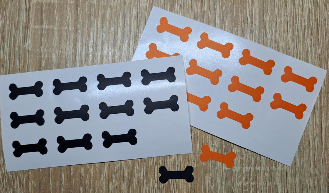 Set of 12 Dog Bones Vinyl Decals - Etsy