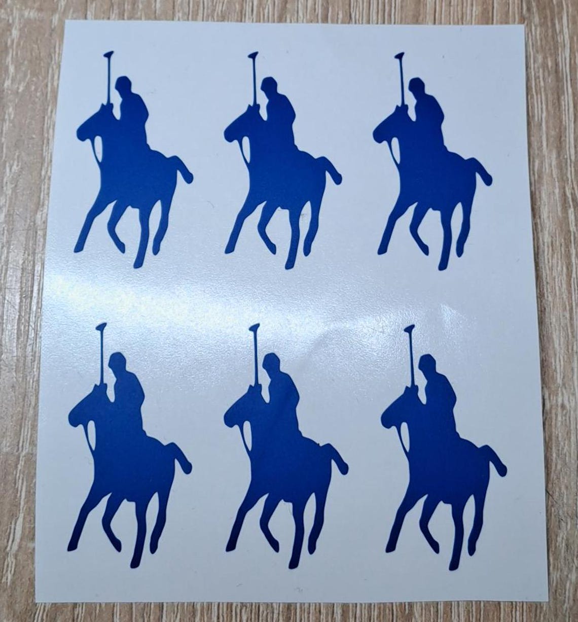 Polo Player Vinyl Decals - Horse Stickers, Party Decor (set of 8) - Etsy