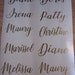 Corsiva Font Alphabet Vinyl Decals , Full Alphabet Capital Letters . - Etsy