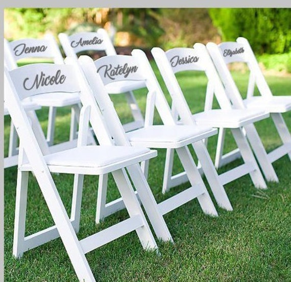 Personalised Chair Decal Customised Custom Name Decal for - Etsy