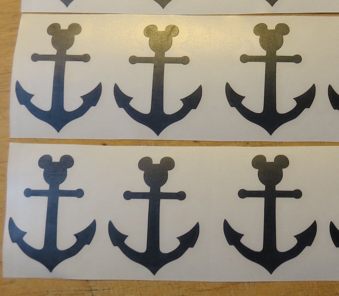 Set of 6 Size 4 10 Disney Anchors / Vinyl - Etsy