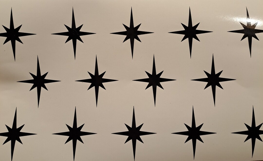 Set of 12 Starburst Vinyl Decal , Star Stickers. - Etsy