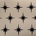 Set of 12 Starburst Vinyl Decal , Star Stickers. - Etsy