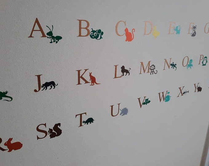 Corsiva Font Alphabet - Vinyl Decals , Full Alphabet - Capital Letters ...