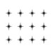 Set of 12 Starburst Vinyl Decal , Star Stickers. - Etsy