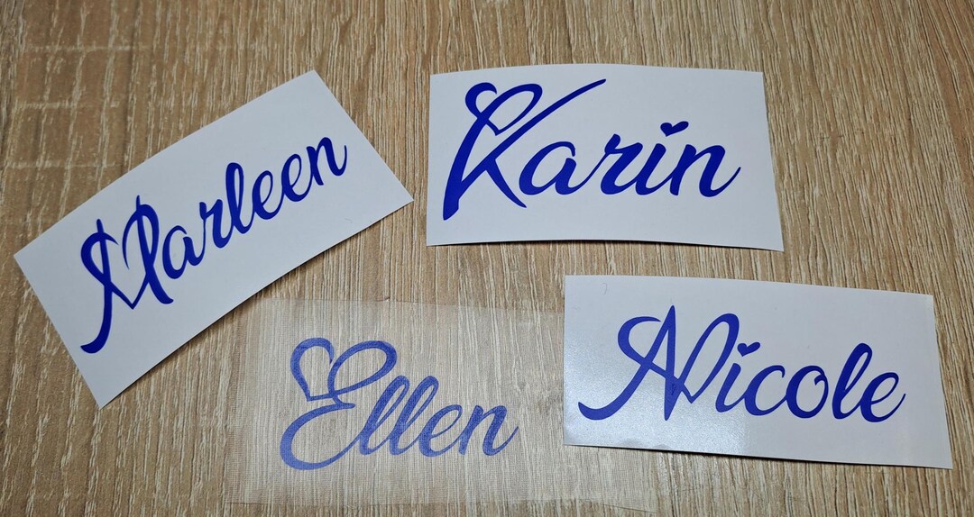 Custom Name Vinyl Decal for Glass , Personalized Glass, Name Decals ...