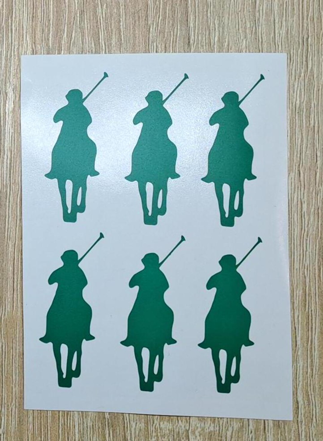 Set of 12 Polo Player Vinyl Decal, Polo Horse Decal Stickers, Party ...
