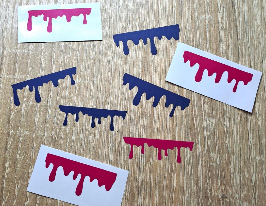 Color Drip Stickers | Color Drip Vinyl Stickers/ Slime Drip Decals ...
